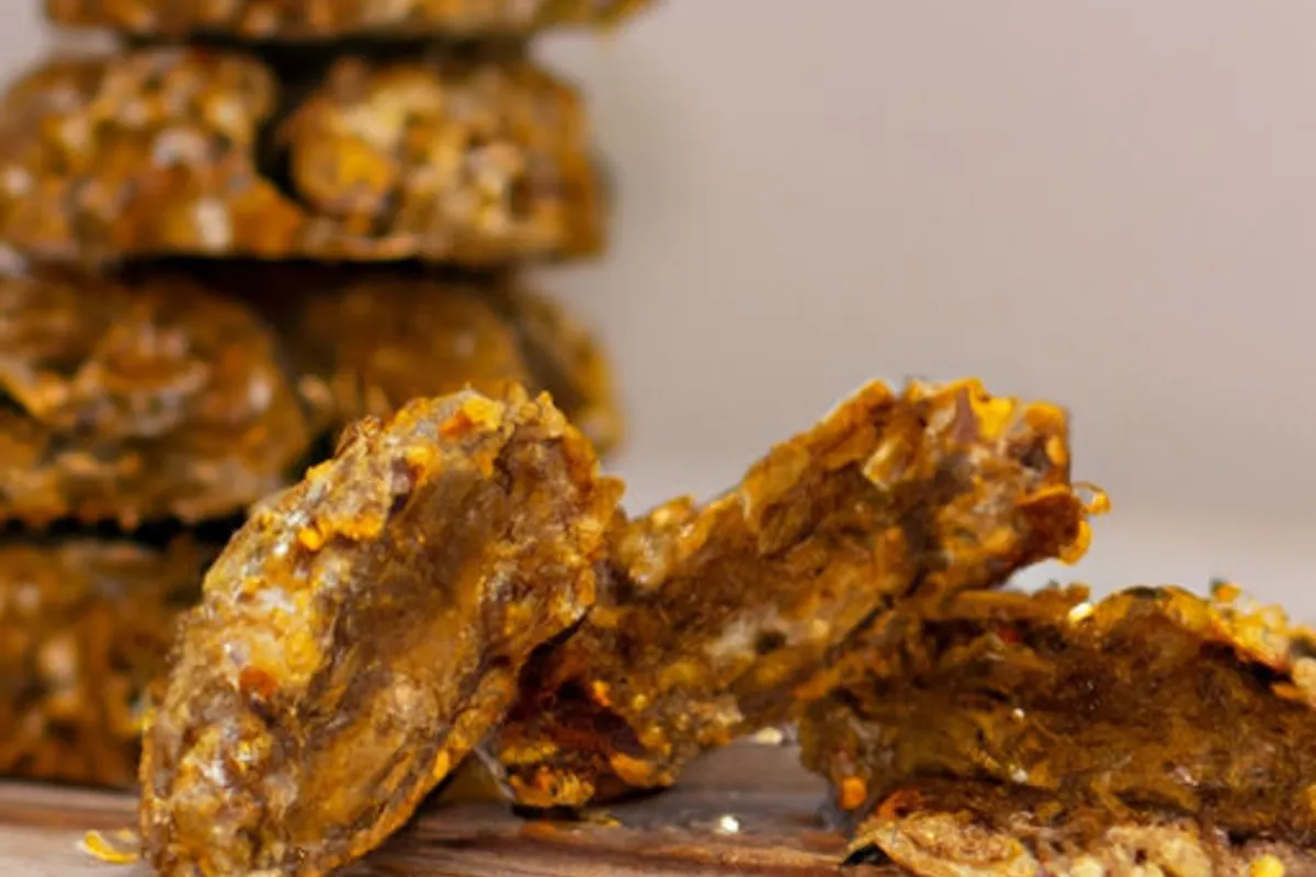 Biscoito caseiro integral de banana e canela