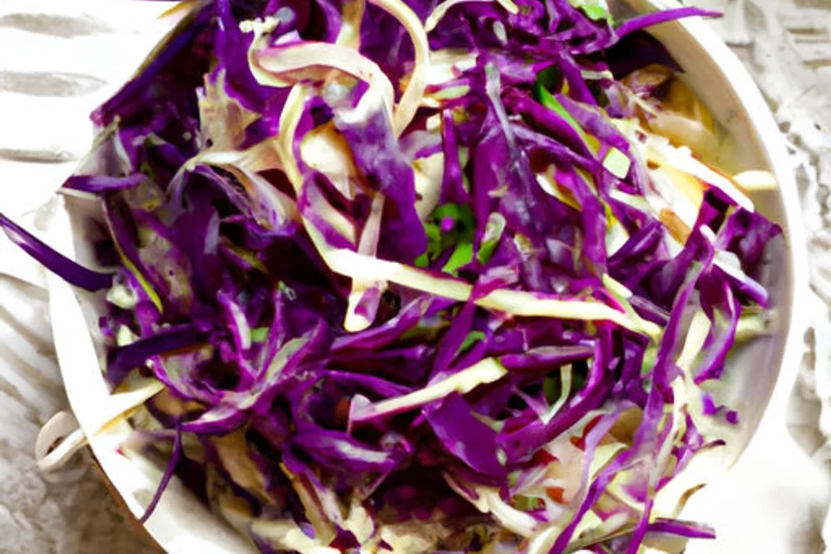 Salada de Repolho Roxo Low Carb